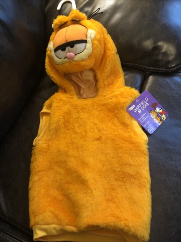 New Garfield Odie Deluxe Plush Vest Cat Halloween Toddler Child Costume ...