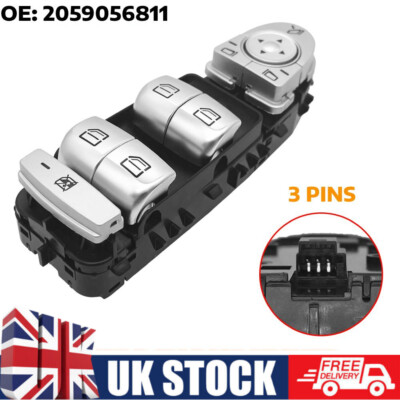 Driver Window Switch For Mercedes A2229056800 A2059056811 W205 S205 ...