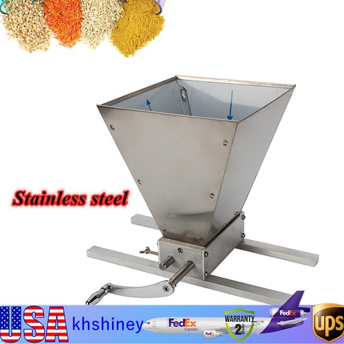 Manual Grain Mill Wheat Grinder Oat Feed Grinding Machine w/ 2 Rollers ...