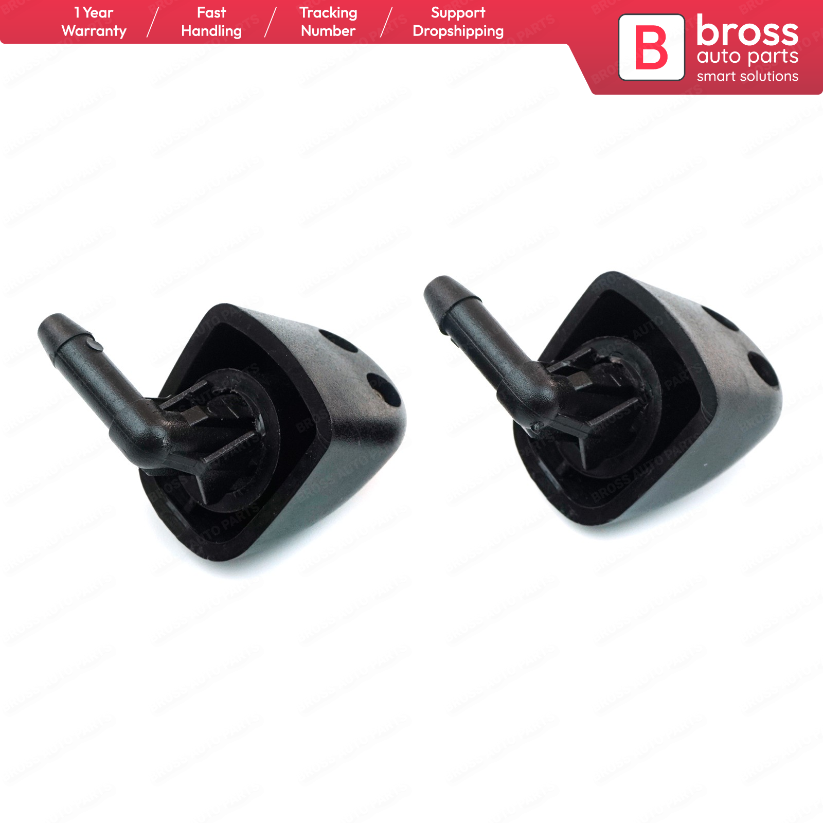 2 Front Washer Nozzle Jet 7700823915 for Trafic Laguna 1 Kangoo Vivaro ...