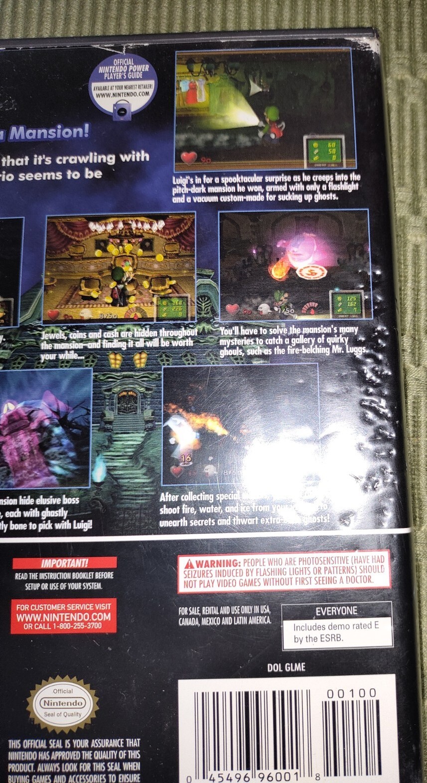 Luigi's Mansion Game Cube Nintendo Gamecube Mario Scary Super | eBay