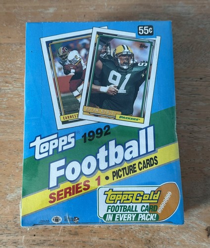 1992 Topps Football Series 1 Box of Trading Card Packs - Gold Card in ...