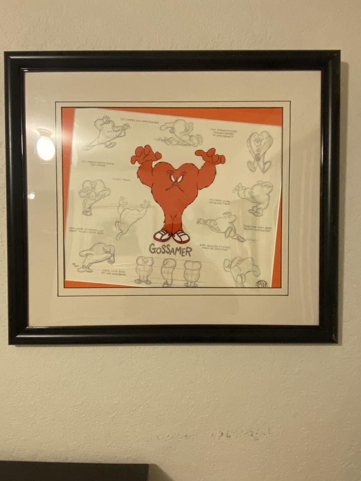 Gossamer Model Sheet Warner Brothers Limited Edition Animation Cel of ...