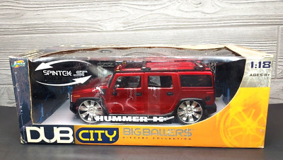 Jada Dub City Big Ballers Red Hummer H2 1:18 Scale | eBay