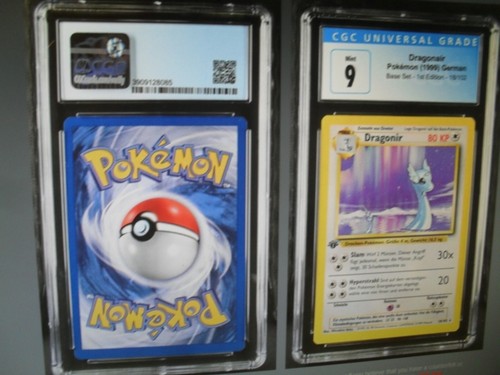 CGC 9 Graded Dragonair Dragonir German 18/102 1st edition Base rare ...