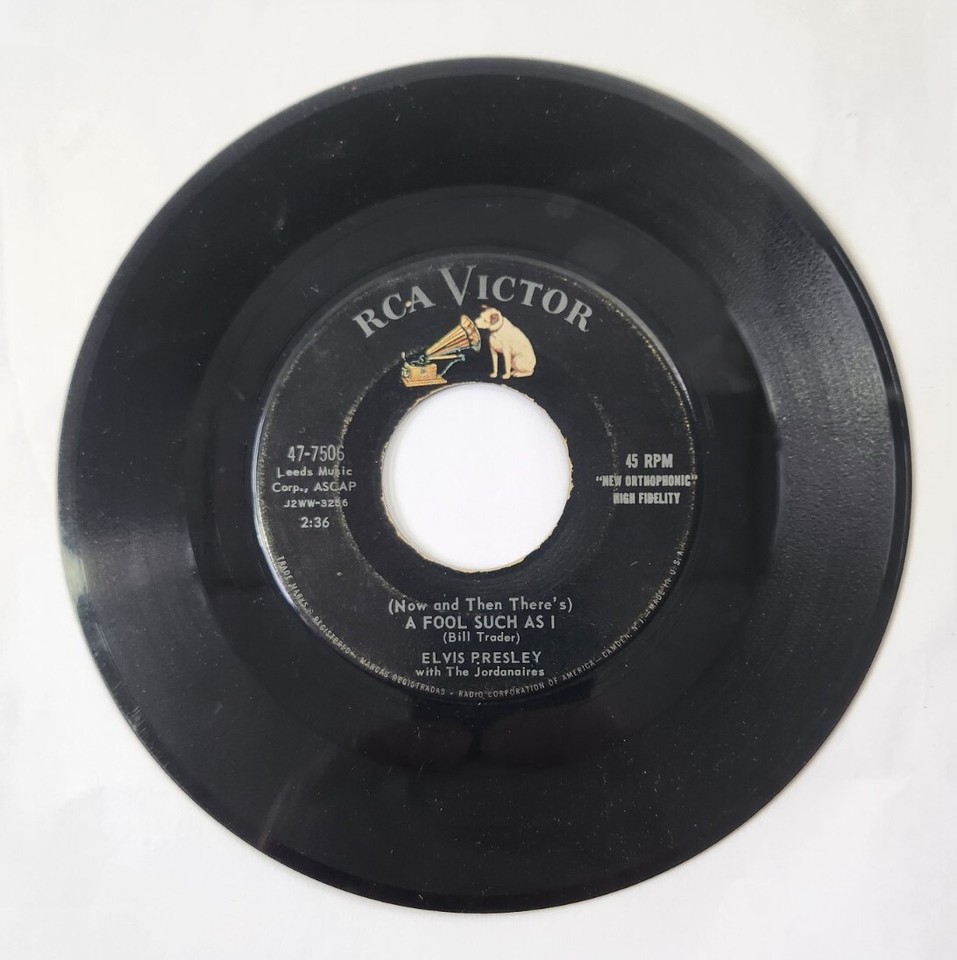 Elvis Presley - I Need Your Love Tonight & A Fool Such As I - 47-7506 ...