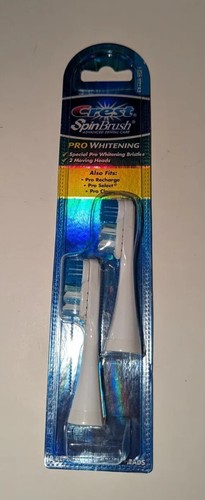 Crest Spinbrush Pro Whitening Clean Select Brush Heads Extra Soft NEW 2 ...