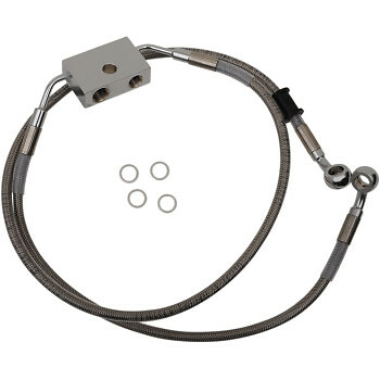 Extended Length Stainless Steel Front Brake Line Harley Davidson 14-19 ...