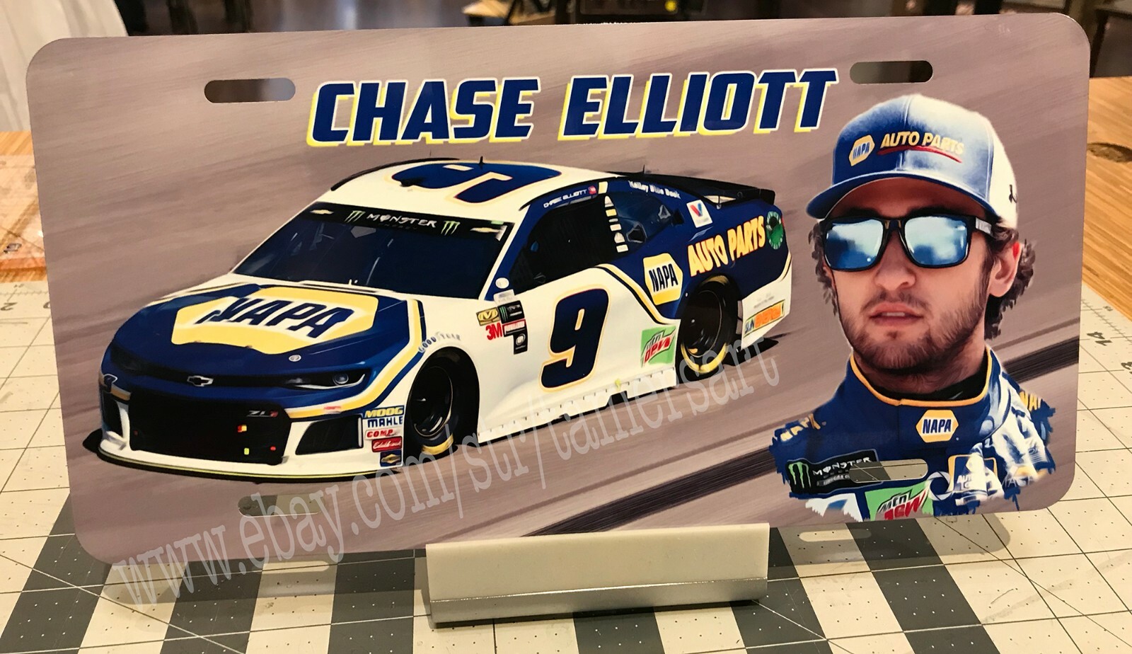CHASE ELLIOTT #9 License Plate, ARTWORK ON ALUMINUM, Made in USA | eBay