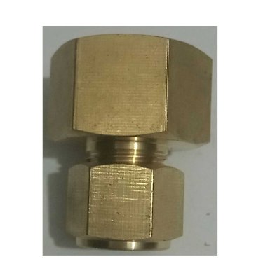 Fitting Compression 4mm OD Tube to Metric M8X1 M8 M8X1.0 Female Adapter ...
