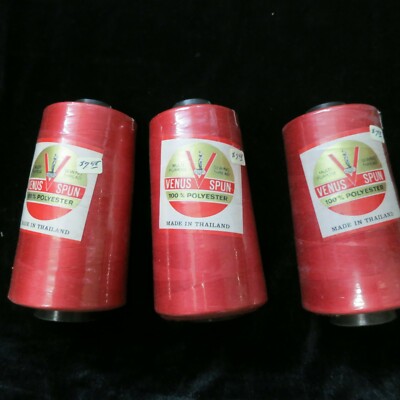 Sewing Thread Color Combo Pack Spun Venus 100% Polyester NOS Red P-22 ...