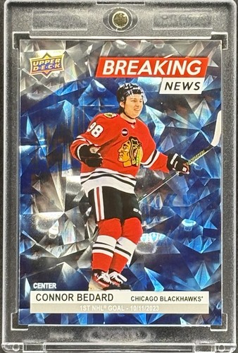 Connor Bedard RARE CRACKED ICE INVESTMENT CARD BLACKHAWKS ROTY MINT | eBay