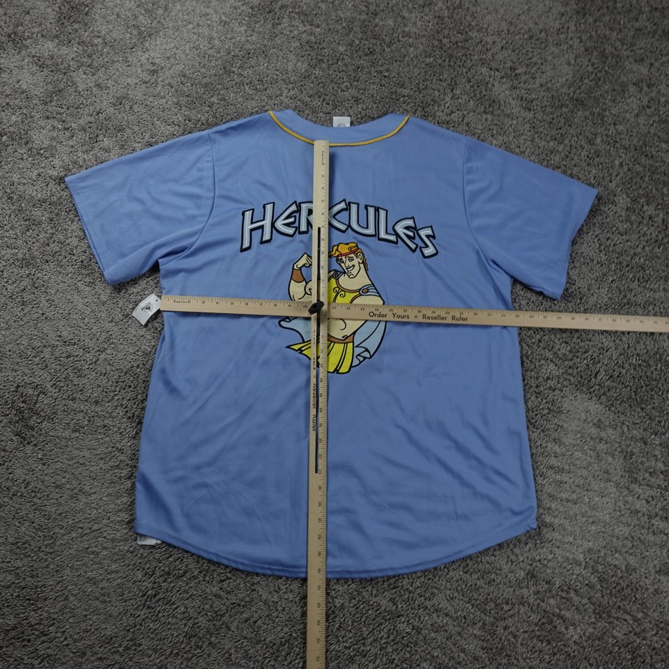 Disney Hercules Shirt Mens XL 97 Jersey Button Up Embroidered Movie ...