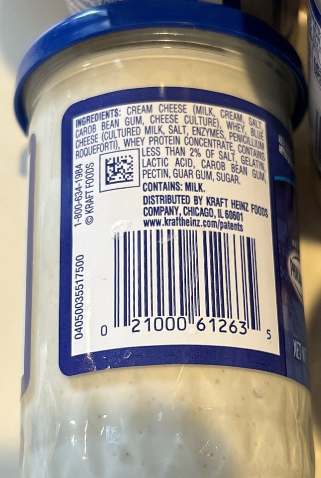 Kraft Roka Blue Cheese Spread 5 Oz Jar Set of 4 Holiday Cheeseball BB ...