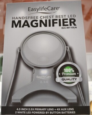 Hands Free Chest Rest LED Magnifier by Easy Life Care | eBay