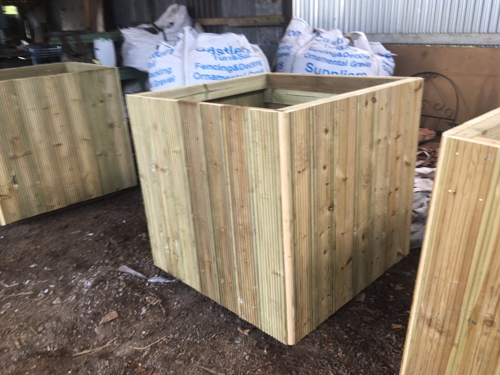 Decking Planters - Large Approx 1 M Tall By 1m Wide X 1m Deep | eBay UK