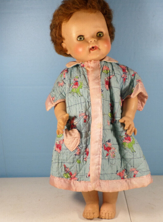 Vintage American Character Little Ricky Doll ~Green Eyes~Squeaks when ...