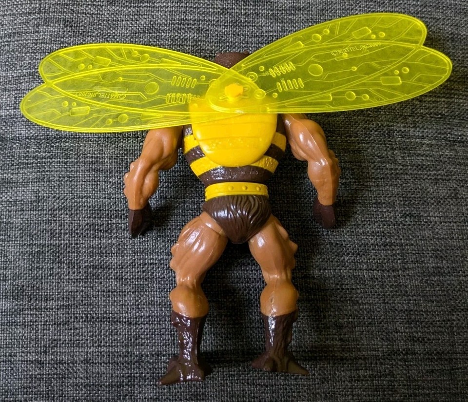 Vintage 1983 Masters of the Universe He-Man Buzz Off Bee Action Figure ...