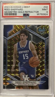 2023-2024 BOWMAN BEST U REED SHEPPARD GOLD SP /50 KENTUCKY! | eBay