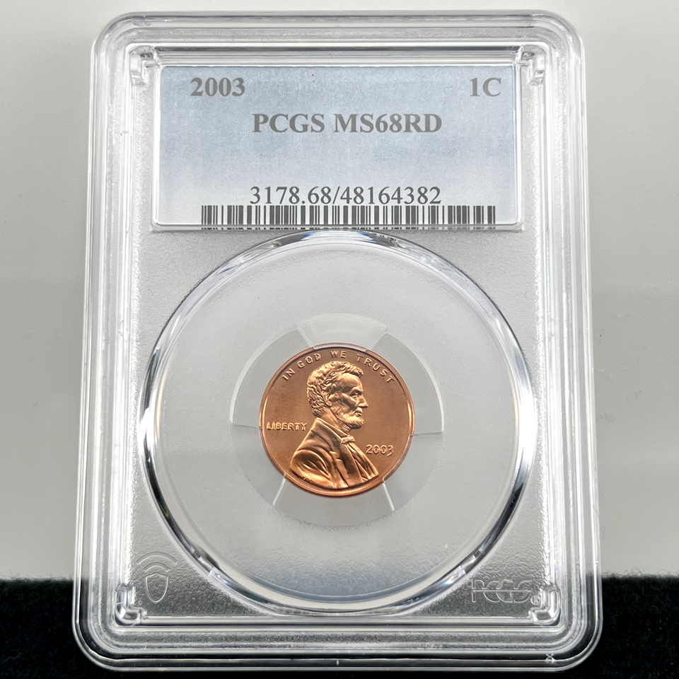 2003 1C Lincoln Cent PCGS MS68RD Finest Example At This Grade W ...