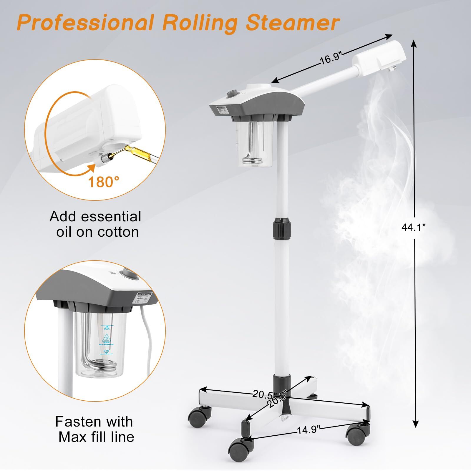 Professional Facial Steamer Machine, Beautician Steamer Facial Spa, Hot ...