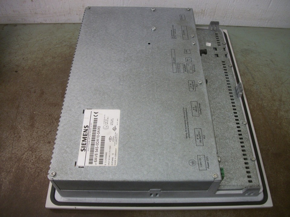 SIEMENS SIMATIC TOUCH-12 TFT MP 370 MULTI-PANEL DISPLAY 6AV6 545-0DA10 ...