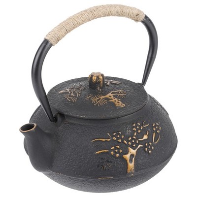 Cast Iron Teapot Southern Cast Iron Kettle Iron Pot Tea Kettle 0.9L ...