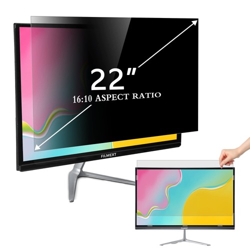 Computer Privacy Screen 22 inch Removable Privacy Shield Anti Glare ...