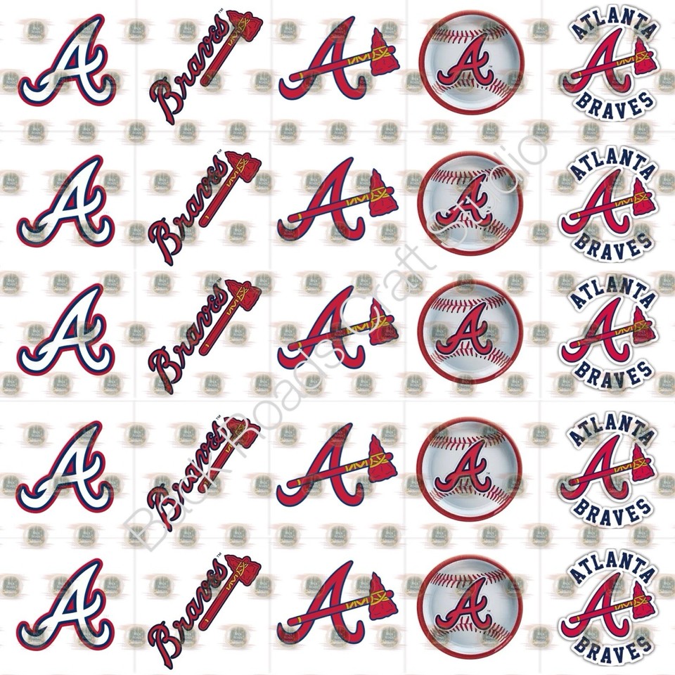 Atlanta Braves Waterslide Finger Nail Decals Instructions Bonus (set of ...