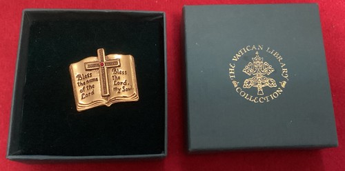 the vatican library collection Cross On A Bible Pin New In Box | eBay
