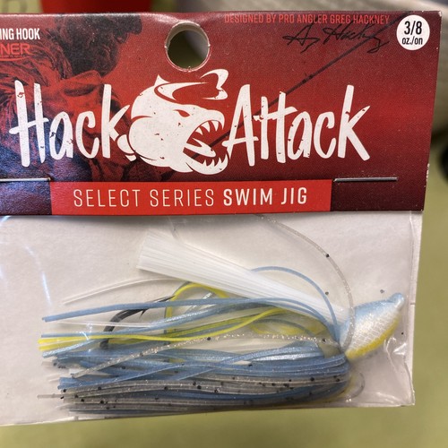Strike King Hack Attack Heavy Cover Swim Jig 3/8 oz. Blue Chartreuse | eBay
