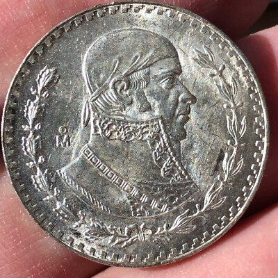 1966 Mo Mexico 1 Peso Silver Coin - MS (Mint State Uncirculated ...