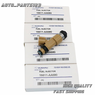 OEM 4x Fuel Injectors 297500-0090 for 2004-2011 Subaru Saab 2.5L H4 ...