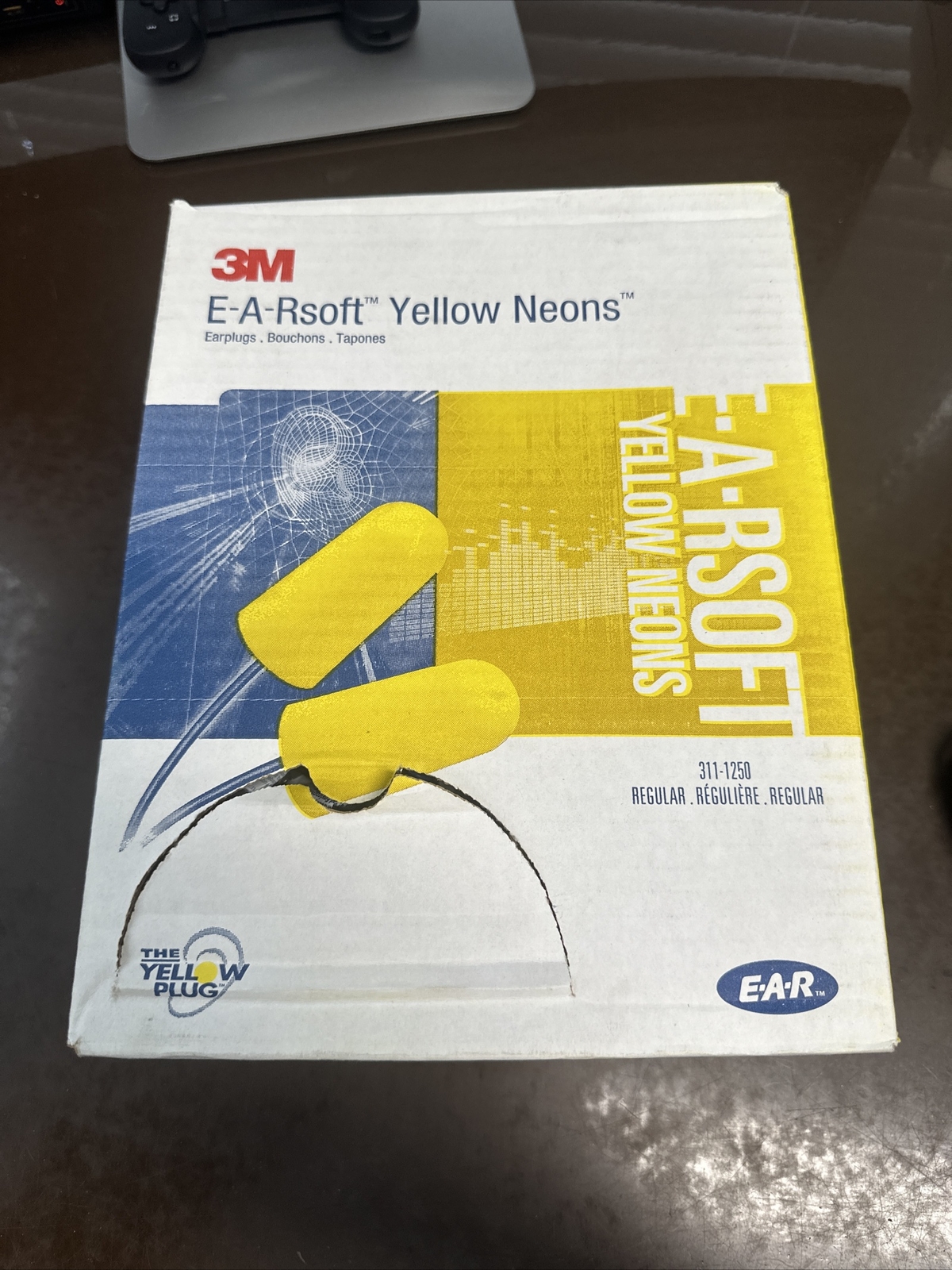 3M 311-1250 Disposable 33dB Corded Ear Protection, Neon Yellow, 178 ...