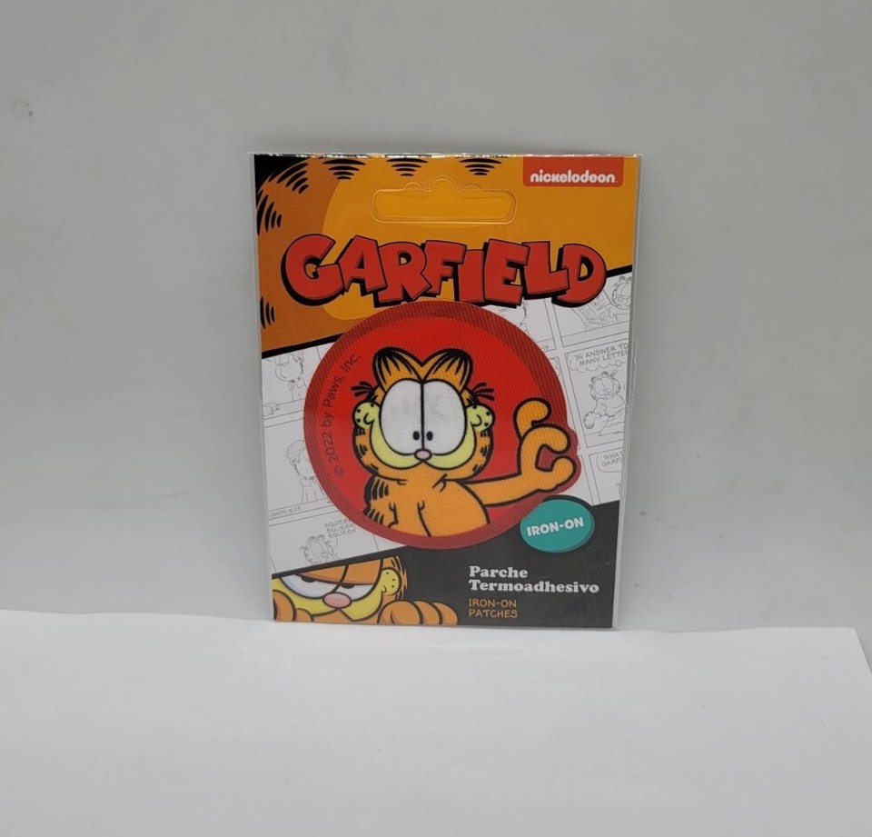 Garfield Comic Nickelodeon Red Circle Garfield Making Ok Sign Patch New ...