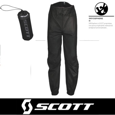 SCOTT ERGONOMIC PRO DP MOTORCYCLE WATERPROOF PANTS ERGO PRO BLACK - D ...