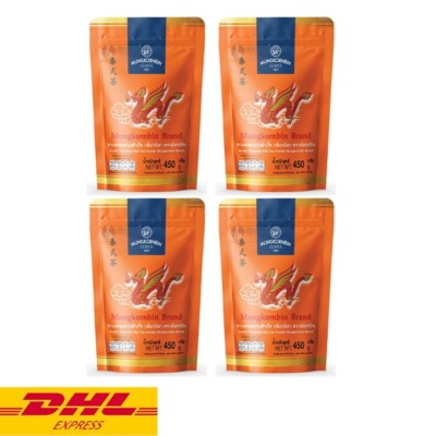 4x Red Thai Tea Powder Mungkornbin Vanilla Flavoured for Milk Tea Lemon ...