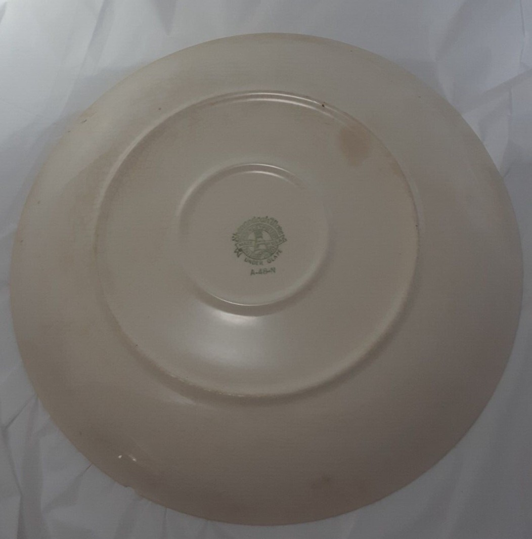 Strawberry Dinner Plates Shenandoah Ware Paden City Pottery A48N set of ...