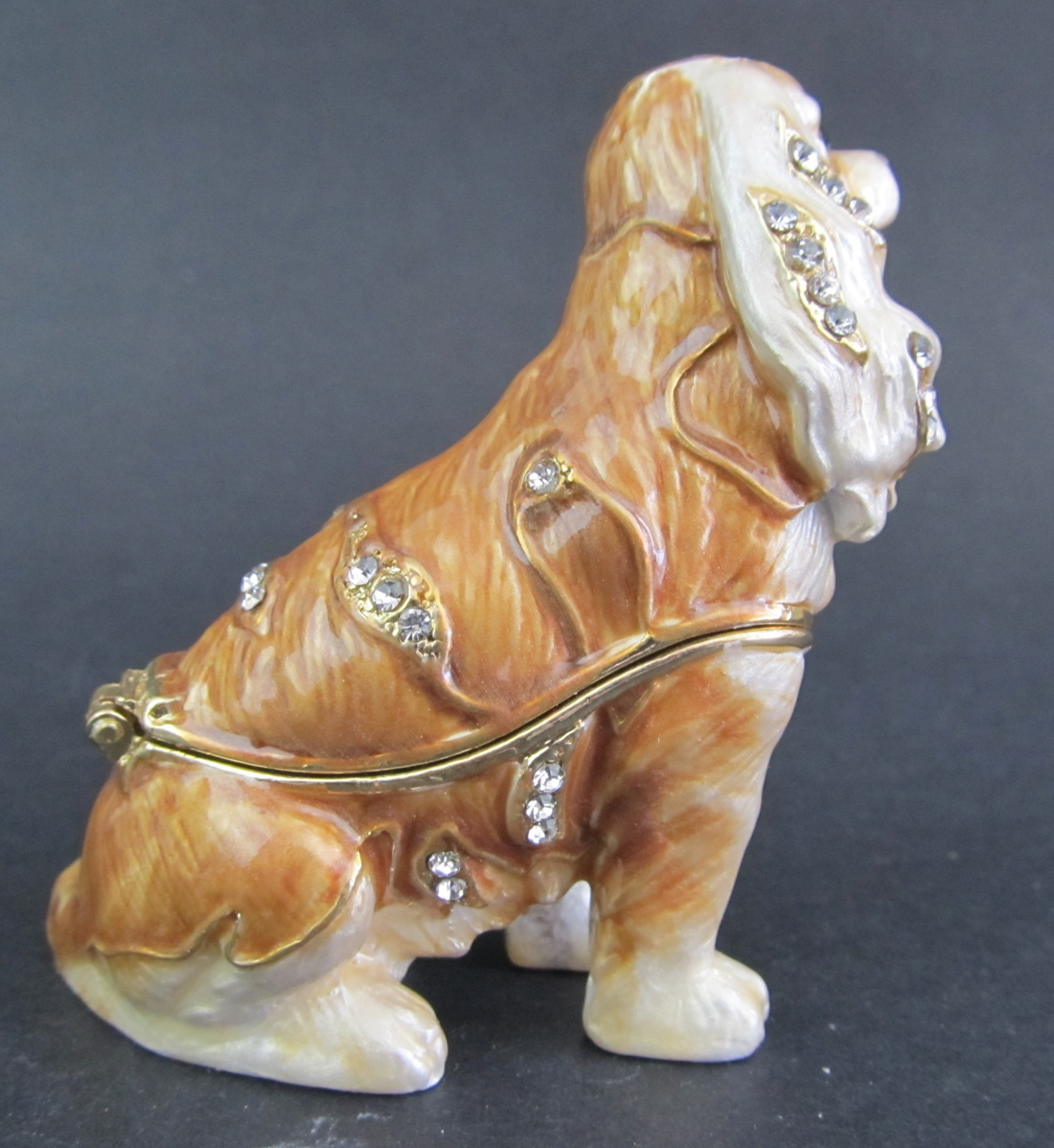 Cocker Spaniel Dog - Decorative Jewelled Trinket Box Or Figurine | eBay