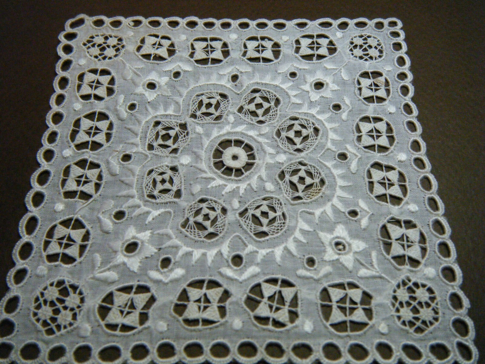 Victorian Doily lace combo reticella w embr/ry festoons eyelets | eBay