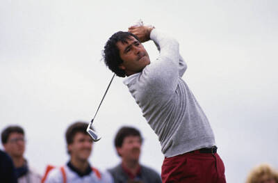 Seve Ballesteros Follows Through With His Swing 1980s Golf Photo | eBay