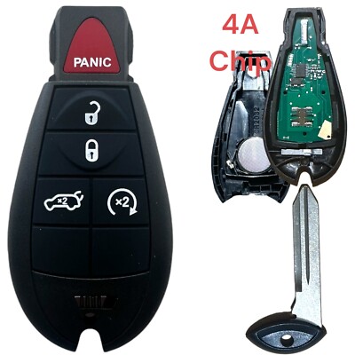 for 2014-2019 Jeep Cherokee Remote Fobik Key Fob 5 Button 433MHz 4A ...