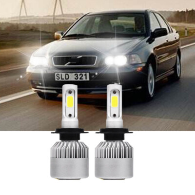 FOR VOLVO S40 1995-2012 2x H7 Kit Car LED Headlight Bulbs PURE WHITE ...
