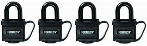 Fortress Master Padlock Weather Resistant Cover Lock 1-1/4" Keyed Alike ...
