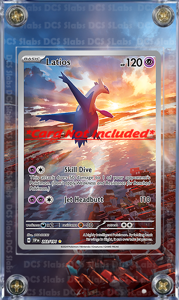 Pokemon Latios 203/191 IR Custom Display Case from Surging Sparks | eBay