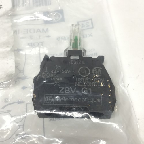 Telemecanique ZBVG1 XB4/XB5 Switch Light Block LED Module, White, 110 ...