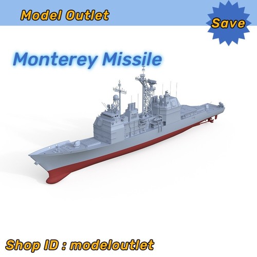 Monterey Missile 1/700 Military Model US Navy Cruiser Full Hull | eBay