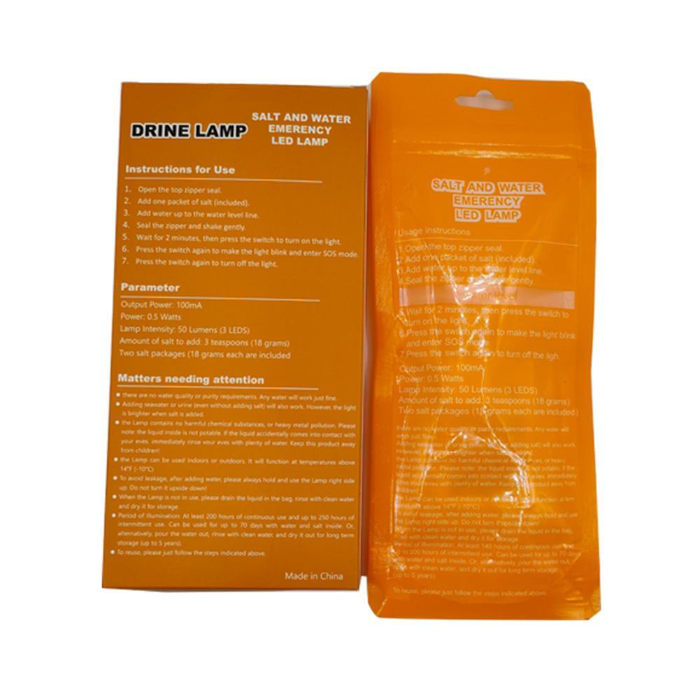 LED Salt Water Emergency Lamp 50LM Portable Energy Saving Lamp for ...