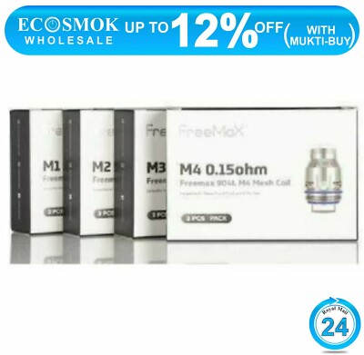 Freemax 904L Mesh Coils M1, M2, M3, M4 & M5 E-Cigarette Vape Coil Pack ...