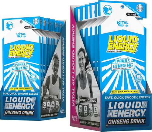 ® Liquid Energy Shot - Ginseng, Naturally Sweetened, Chocolate Cherry ...